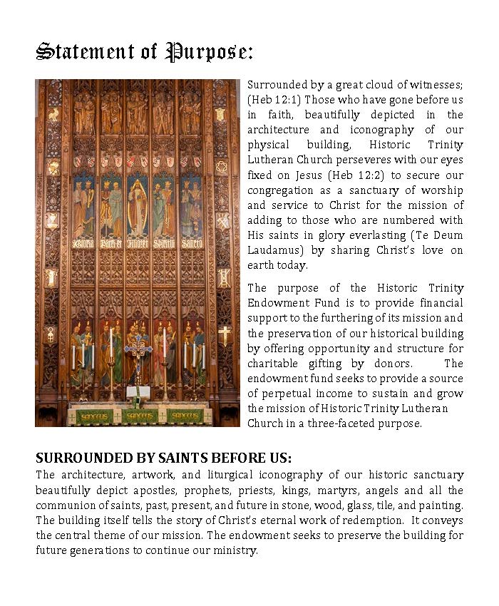 PURPOSE - Historic Trinity