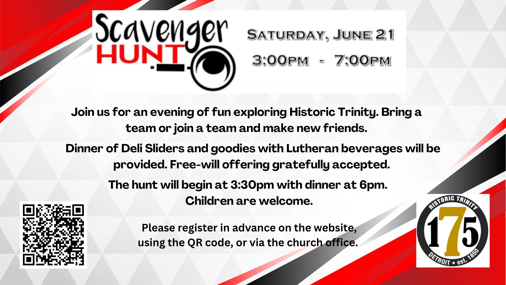 SCAVENGER HUNT - Historic Trinity