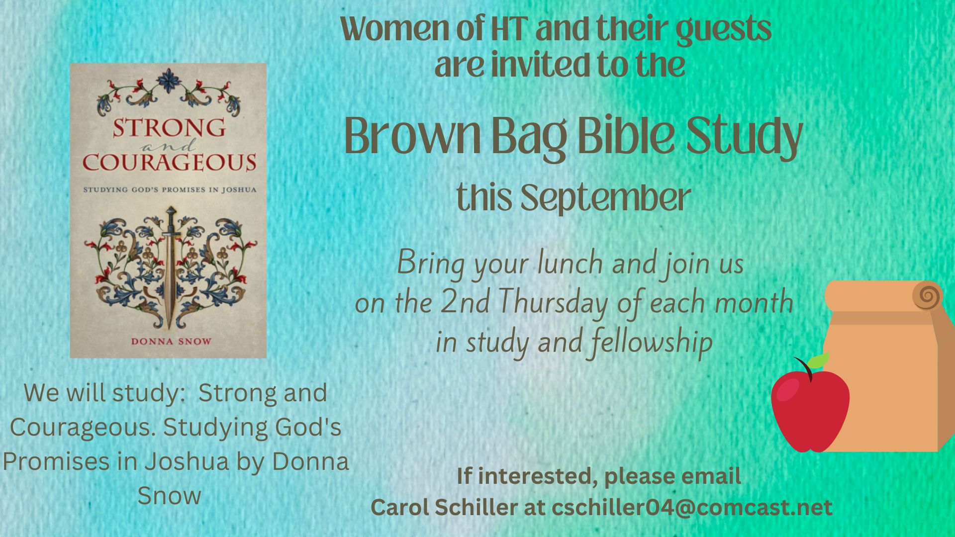 LADIES BROWN BAG BIBLE STUDY - Historic Trinity